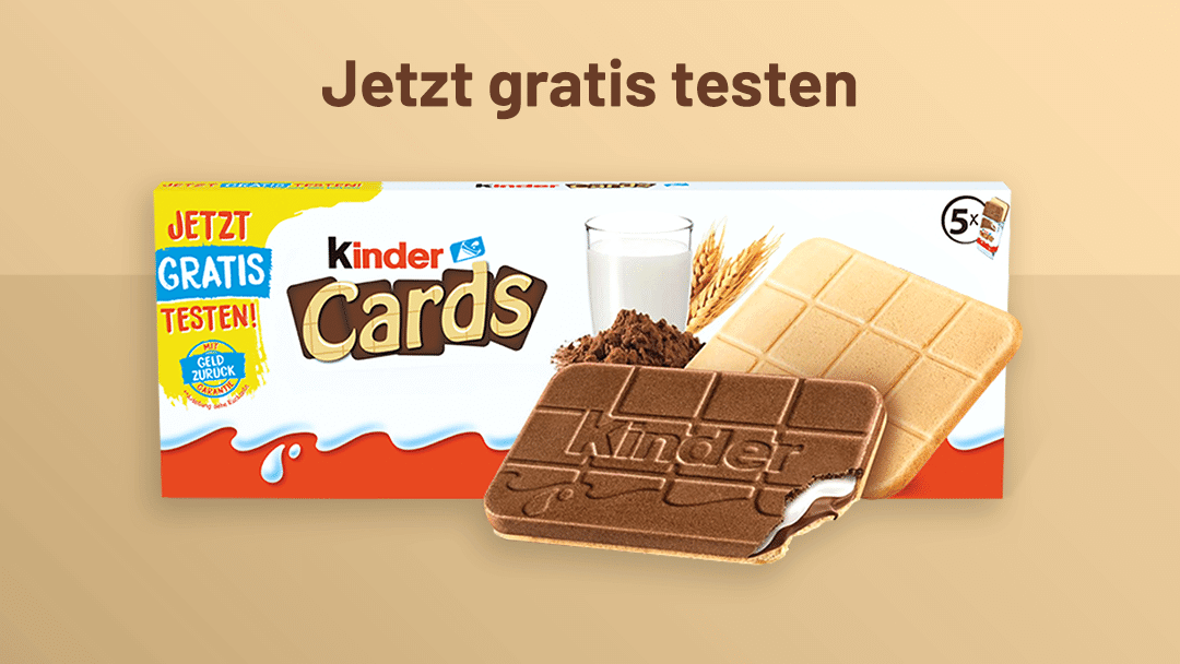 Kinder Cards Gratis testen